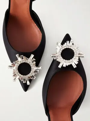 Amina Muaddi Begum Slingback Pumps - Black