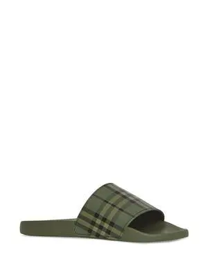 Burberry Check Print Slides
