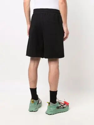 DOMREBEL Logo-embroidered Track Shorts - Black