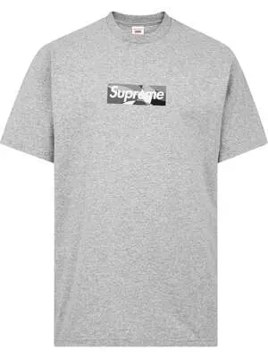 Supreme X Emilio Pucci Box Logo Crewneck T-shirt - Grey