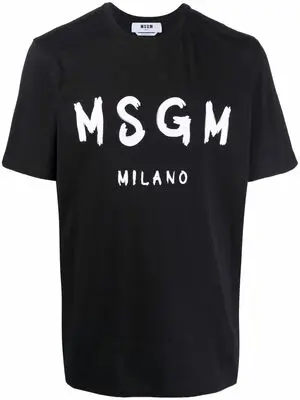 MSGM Milano Logo T-shirt - Black