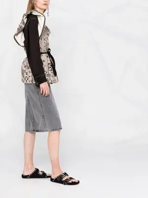 FORTE_FORTE Abstract Pattern Jacket