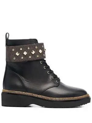 Michael Kors Haskell Studded Leather Boots