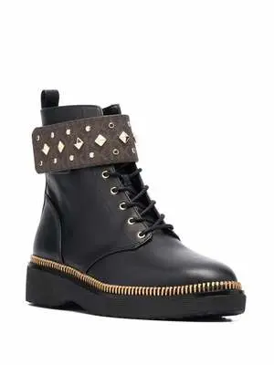 Michael Kors Haskell Studded Leather Boots
