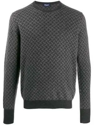 DRUMOHR Crew-neck Cashmere Sweater - Grey