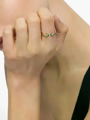 David Yurman 18kt Yellow Renaissance Emerald Ring - Gold