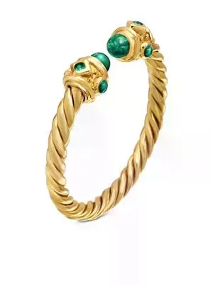 David Yurman 18kt Yellow Renaissance Emerald Ring - Gold