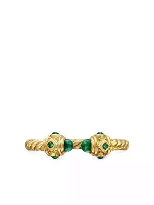 David Yurman 18kt Yellow Renaissance Emerald Ring - Gold