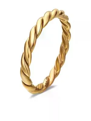 David Yurman 18kt Yellow Petite Band Ring