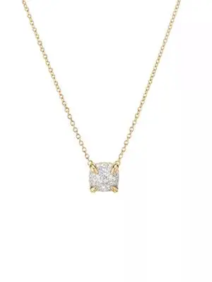 David Yurman 18kt Yellow Petite Chatelaine Diamond Necklace - Gold