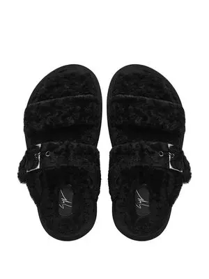 GIUSEPPE ZANOTTI Jolanda Flat Sandals - Black
