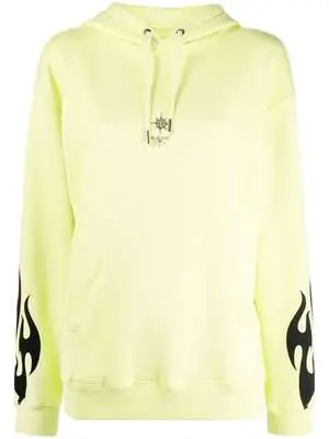 Givenchy Sacred Heart Print Hoodie - Yellow