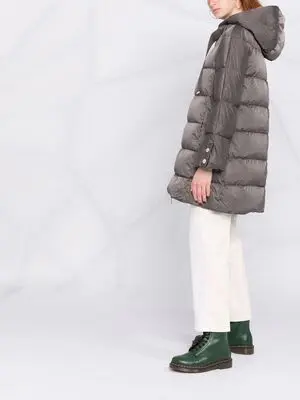 Herno Hooded Padded Coat - Grey