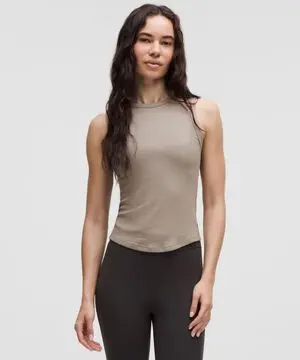 Lululemon Hold Tight Crewneck Tank Top Warm Ash Grey