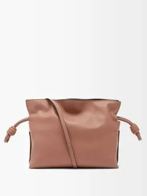 Loewe Loewe - Flamenco Mini Leather Clutch Bag - Womens - Light Pink Light Pink