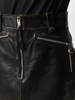 DIESEL® Leather Mini Skirt