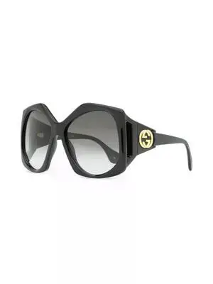 Gucci Logo-embellished Oversized Sunglasses