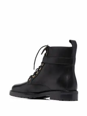 Ralph Lauren Logo-plaque Leather Boots