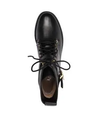 Ralph Lauren Logo-plaque Leather Boots