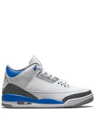 JORDAN Air 3 Retro Racer Blue Sneakers - White