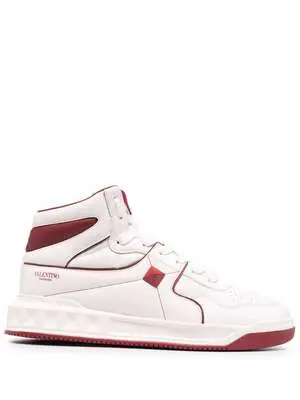 Valentino Garavani One Stud High-top Sneakers - White