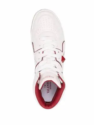 Valentino Garavani One Stud High-top Sneakers - White
