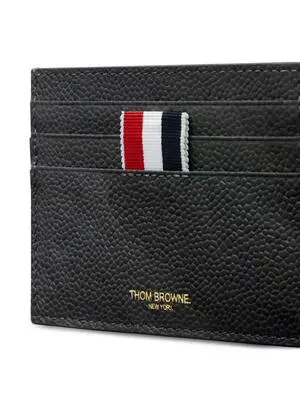Thom Browne Pebble-grain Note Card Holder - Grey