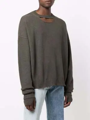 AMBUSH Cut-out Knitted Jumper - Green