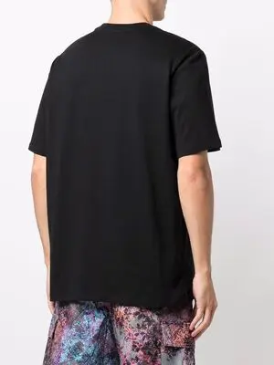 MSGM Logo-print Cotton T-shirt - Black