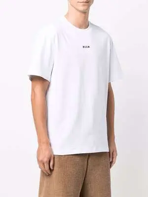 MSGM Logo-print Cotton T-shirt - White