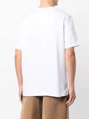 MSGM Logo-print Cotton T-shirt - White