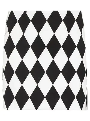 KENNETH IZE X Karl Largerfeld Diaond Pattern Skirt