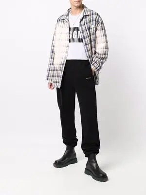 MSGM Logo-print Cotton T-shirt - Grey