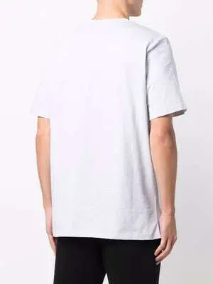MSGM Logo-print Cotton T-shirt - Grey