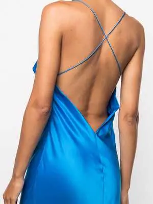 Michelle Mason Bias-cut Gown - Blue
