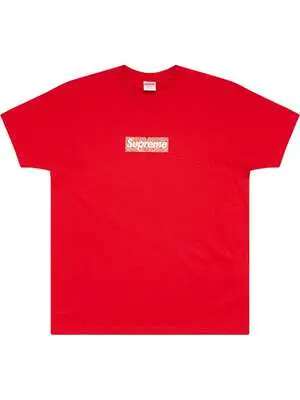 Supreme Bandana Box Logo Crew Neck T-shirt - Red