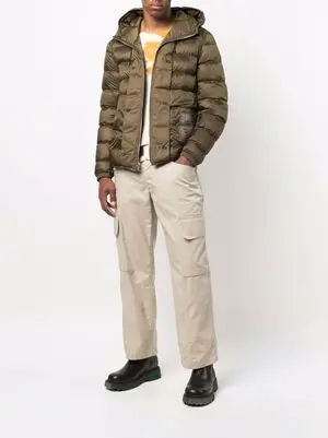 TEN C Logo-patch Puffer Jacket