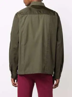 DIESEL® Khaki Cotton Blend Utility Shirt Jacket - Green