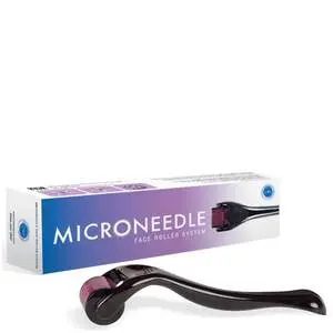 BEAUTY ORA Face Microneedle Dermal Roller System 0.5mmpurple/black