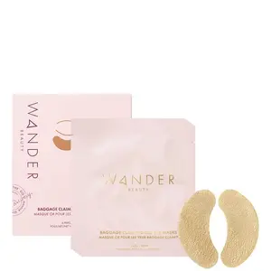 WANDER BEAUTY Baggage Claim Gold Eye Masksgold