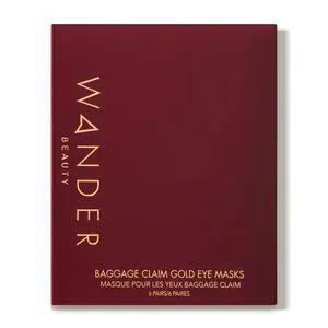 WANDER BEAUTY Baggage Claim Gold Eye Masksgold