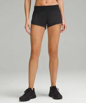 Lululemon Speed Up Low-rise Lined Short 2.5 - Black