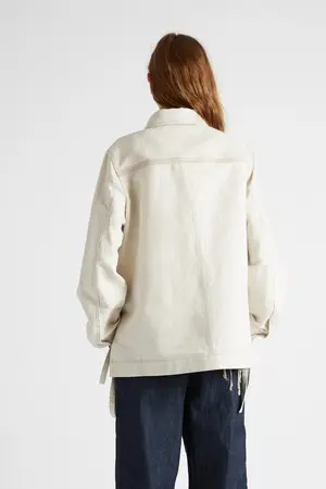 Loewe Leather-trimmed Denim Jacket