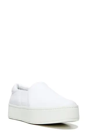 Women's Leather Slip Sneakers
