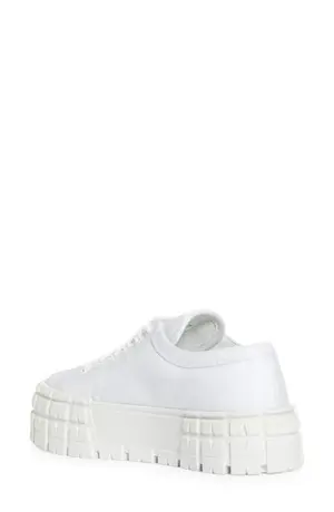 Prada Double Wheel Platform Sneakers - Bianco