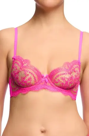 DITA VON TEESE Severine Underwire Balconette Bra Neon Candy