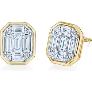 Kwiat Kwiat Sunburst Diamond Stud Earrings Yellow Gold