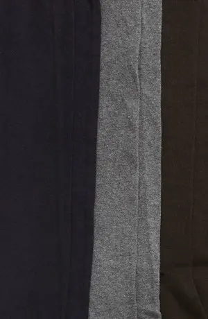 Hue 3-pack Flat Knit Knee-high Socks - Graphite Heather Pack
