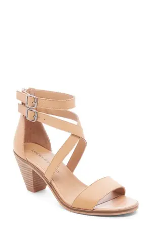 Lucky Brand Ressia Double Ankle Strap Sandal Desert Leather