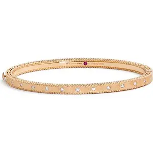 Roberto Coin Roberto Coin 18K Gold Diamond Bangle Rose Gold